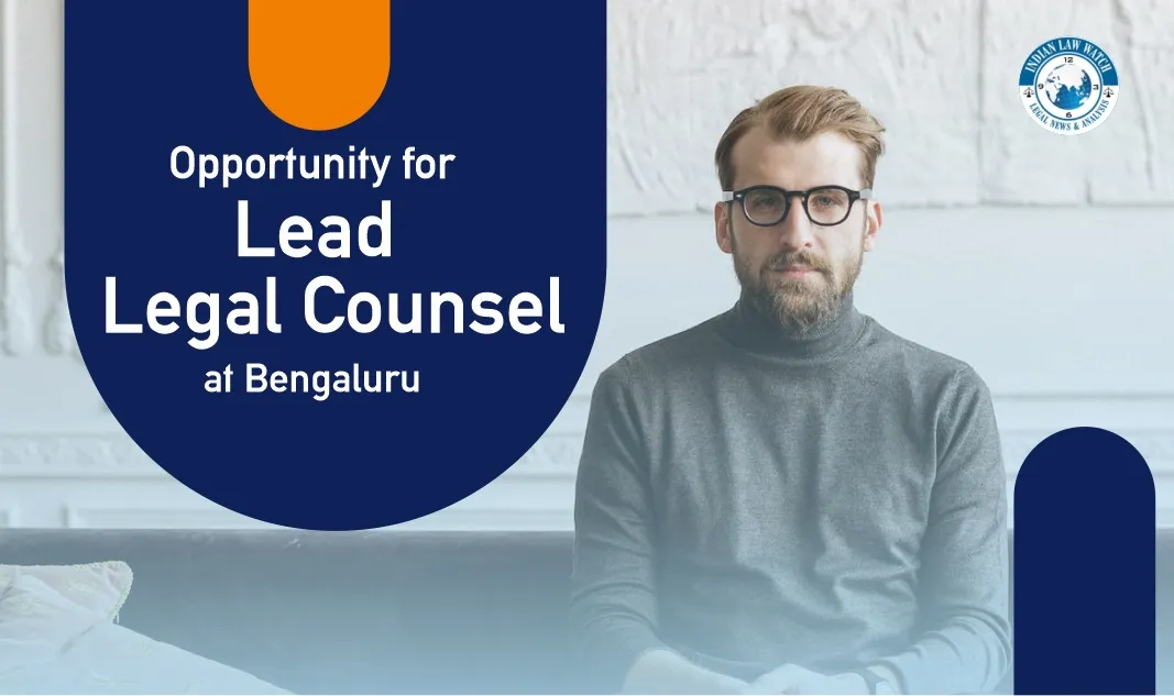 Lead Legal Counsel at Bengaluru needed