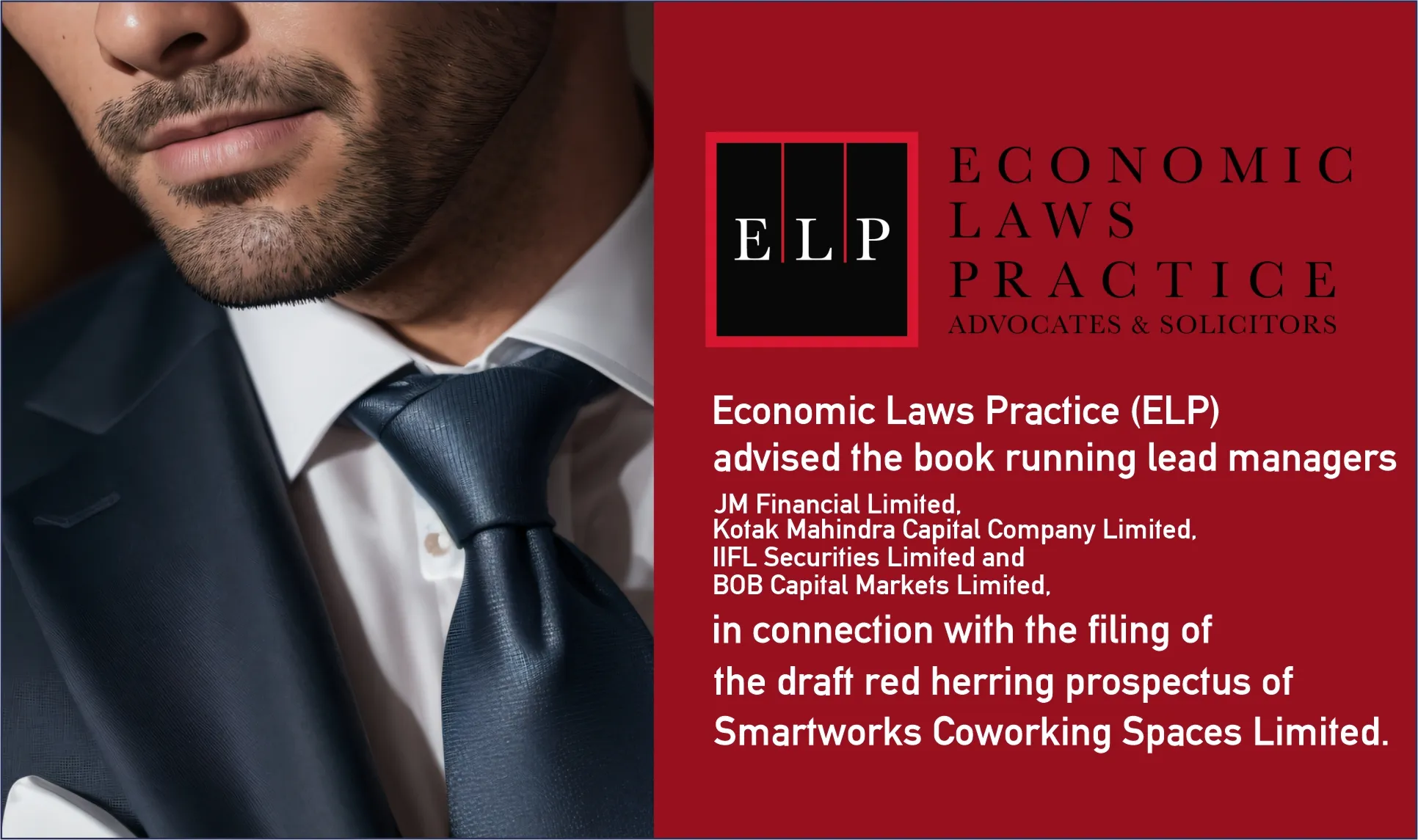 Economic Laws Practice (ELP) advises book running lead managers