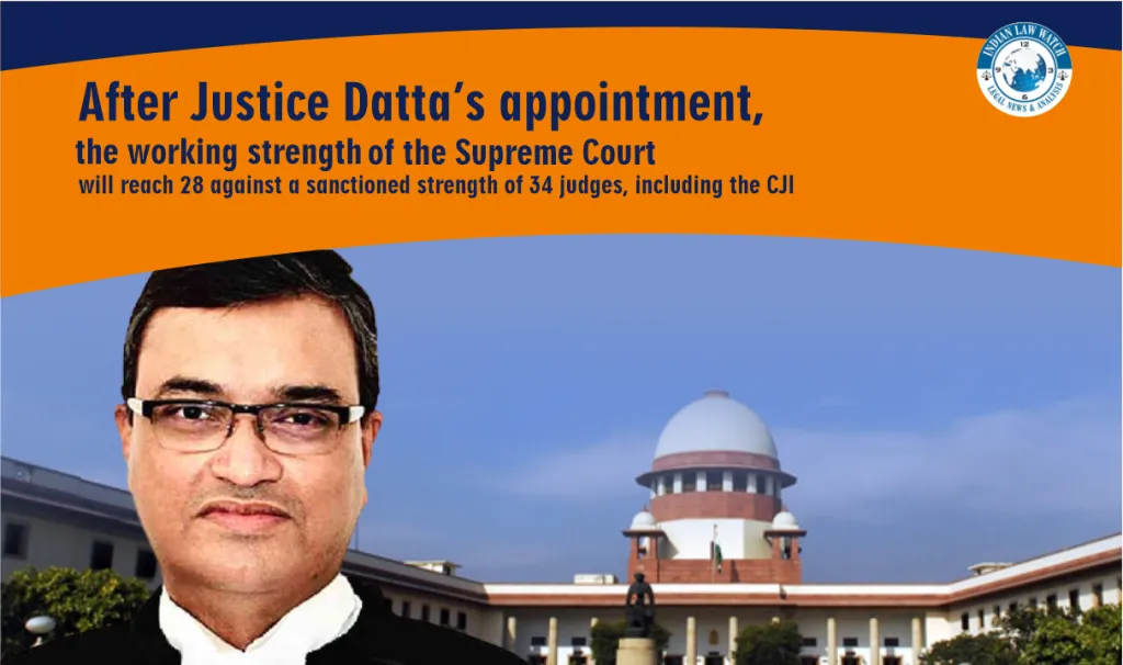 Justice Dipankar Datta takes oath as Supreme Court judge - Indian Law Watch